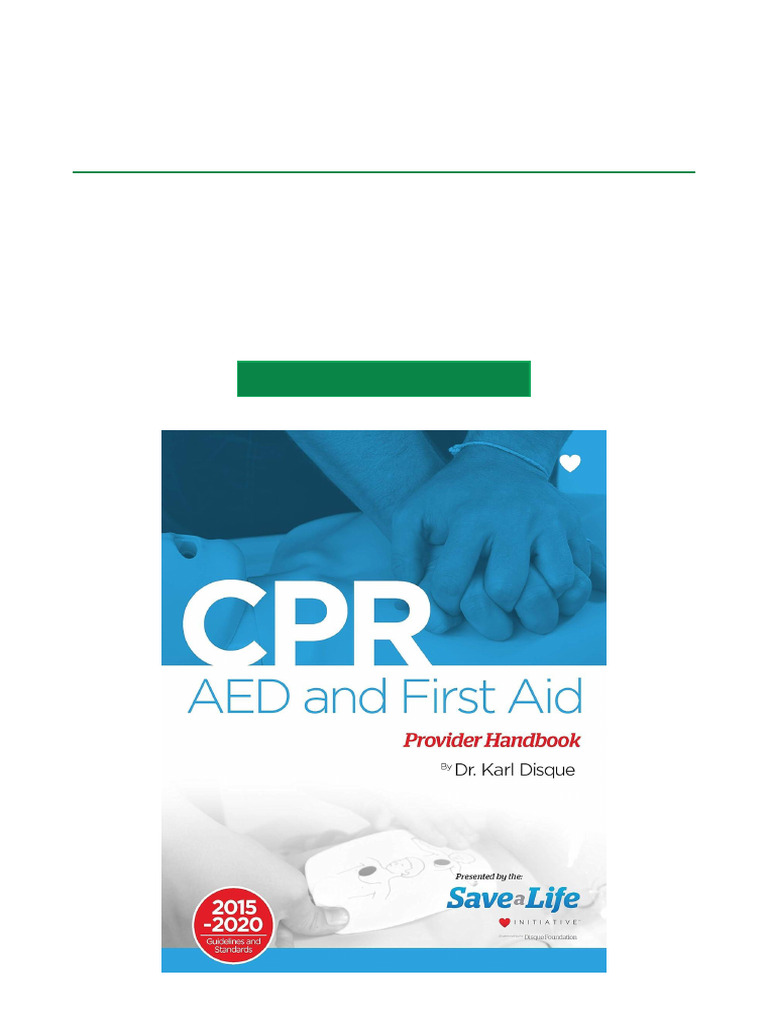 CPR, AED & First Aid Provider Handbook Health Care Certification Card ...