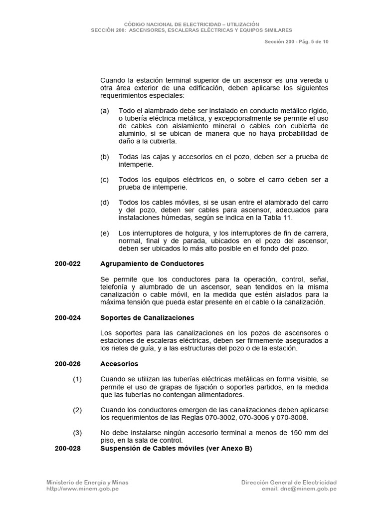 Cne 401 839 | PDF | Ascensor | Conductor electrico