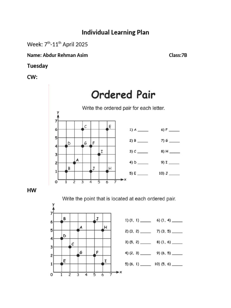 Individual Learning Plan-Week11 | PDF