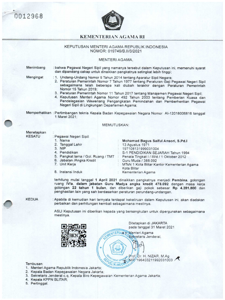 SK_Pertek_Bagus_Saiful | PDF