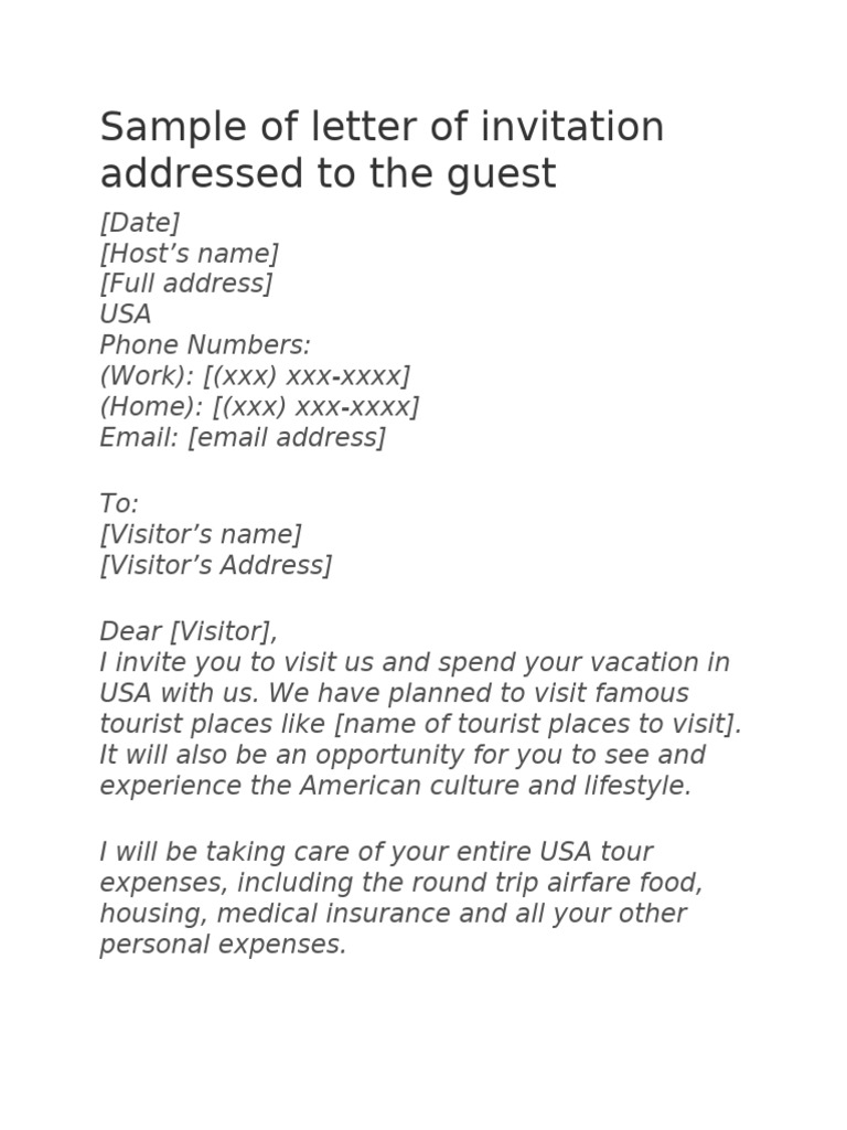 Free Invitation Letter Format PDF | PDF