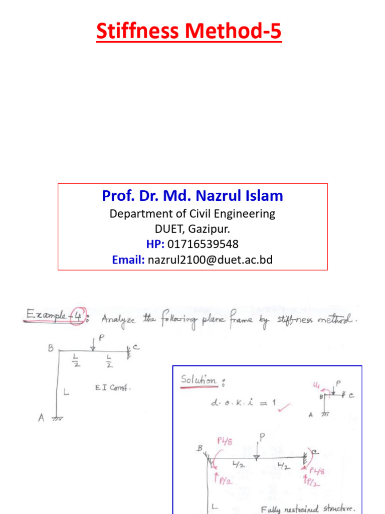 Stiffness Method-5 | PDF