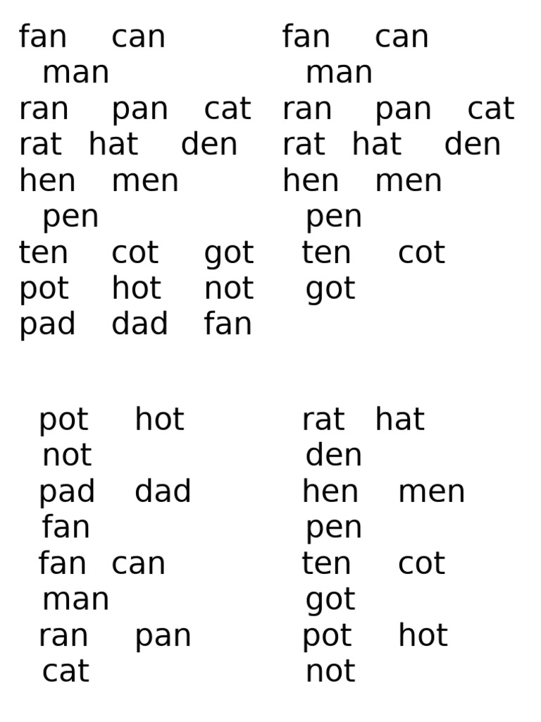 Trace-Word Family | PDF