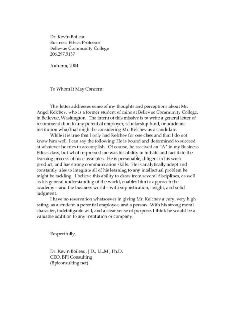 Rec Letter | PDF