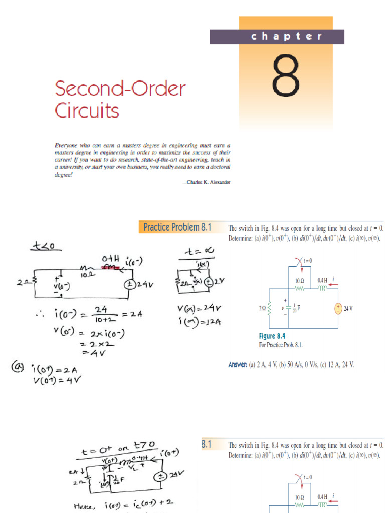 Second Order Circuit | PDF