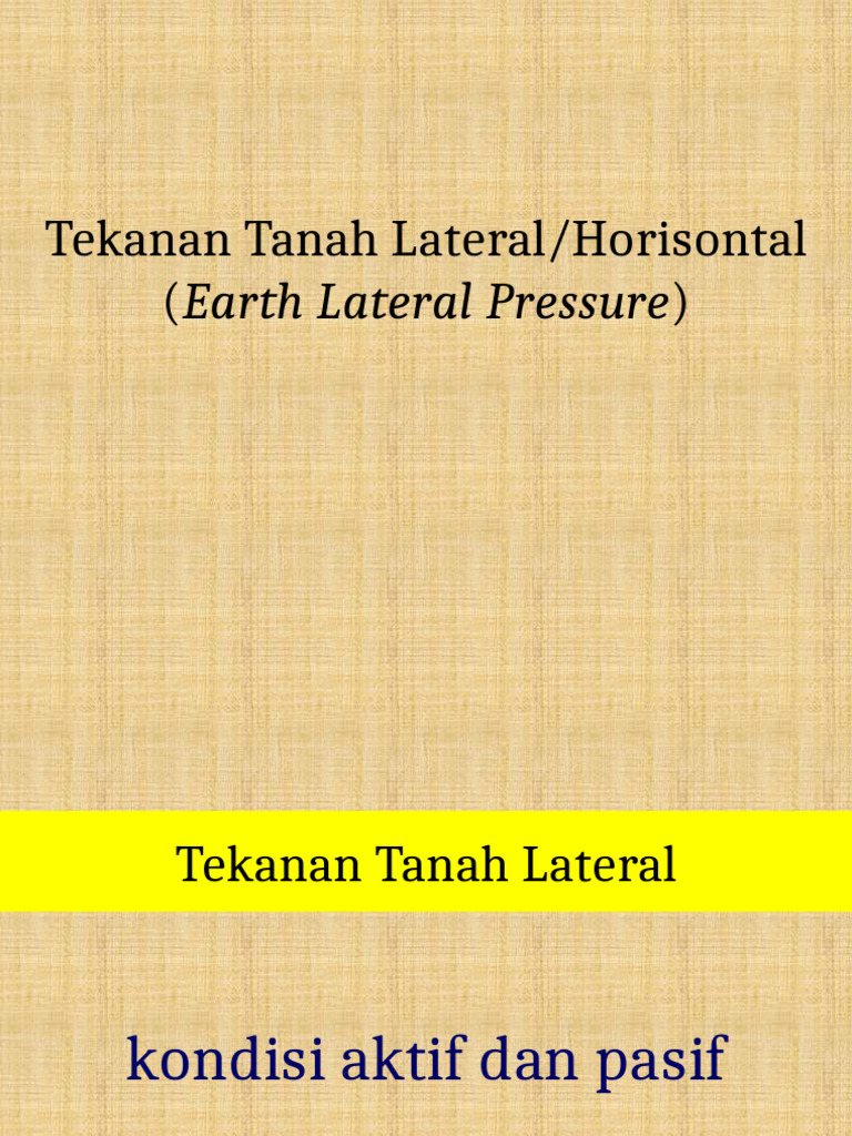 MK 6 Tekanan Tanah Metode Rankine 13032023 | PDF