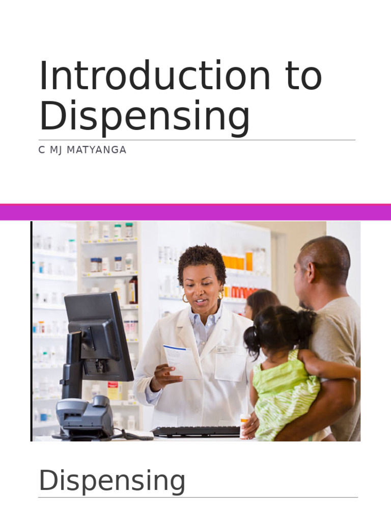 Dispensing Process Steps Explained | PDF | Pharmacy | Medical Prescription