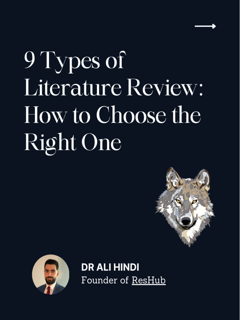 9 Types of Literature Reviews - How To Choose The Right One | PDF ...