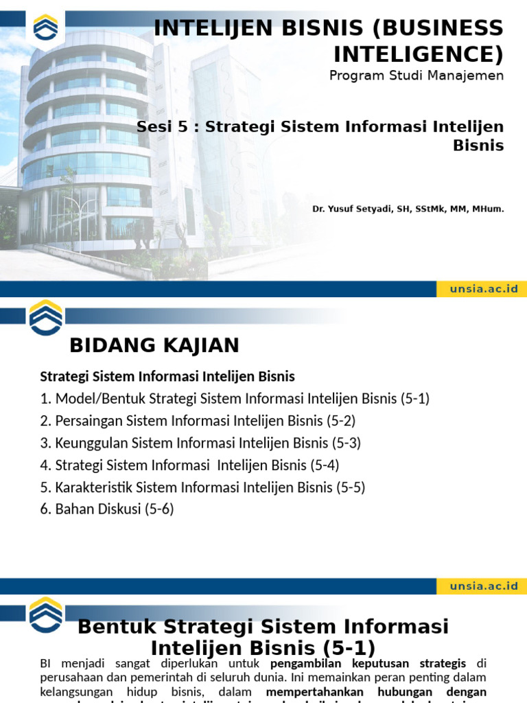 Strategi Intelijen Bisnis untuk Keunggulan | PDF