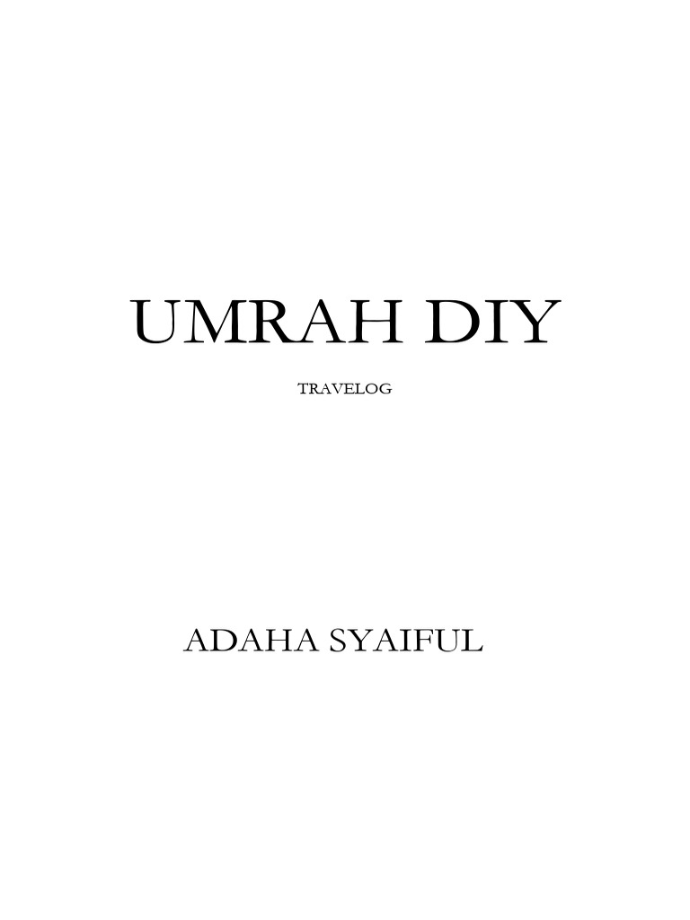 UMRAH DIY | PDF