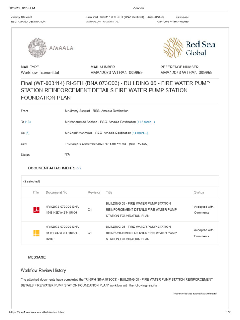 1-Building 05 - Fire Water Pump Station Reinforcement Details Fire ...