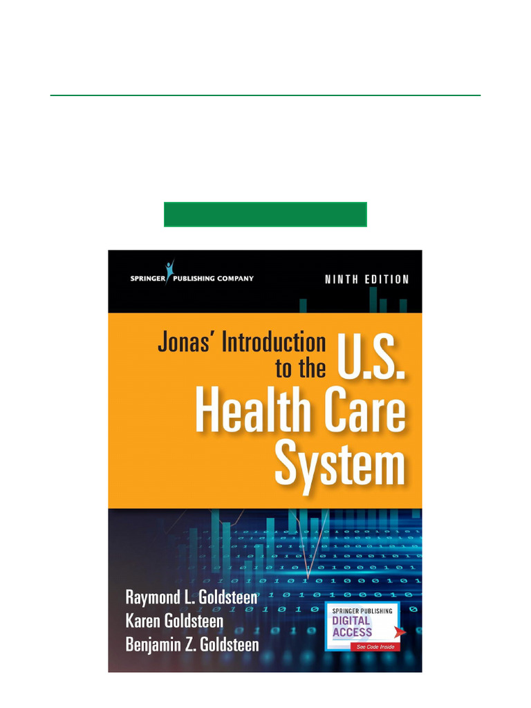 Jonas' Introduction To The U.S. Health Care System, Ninth Edition 9th ...