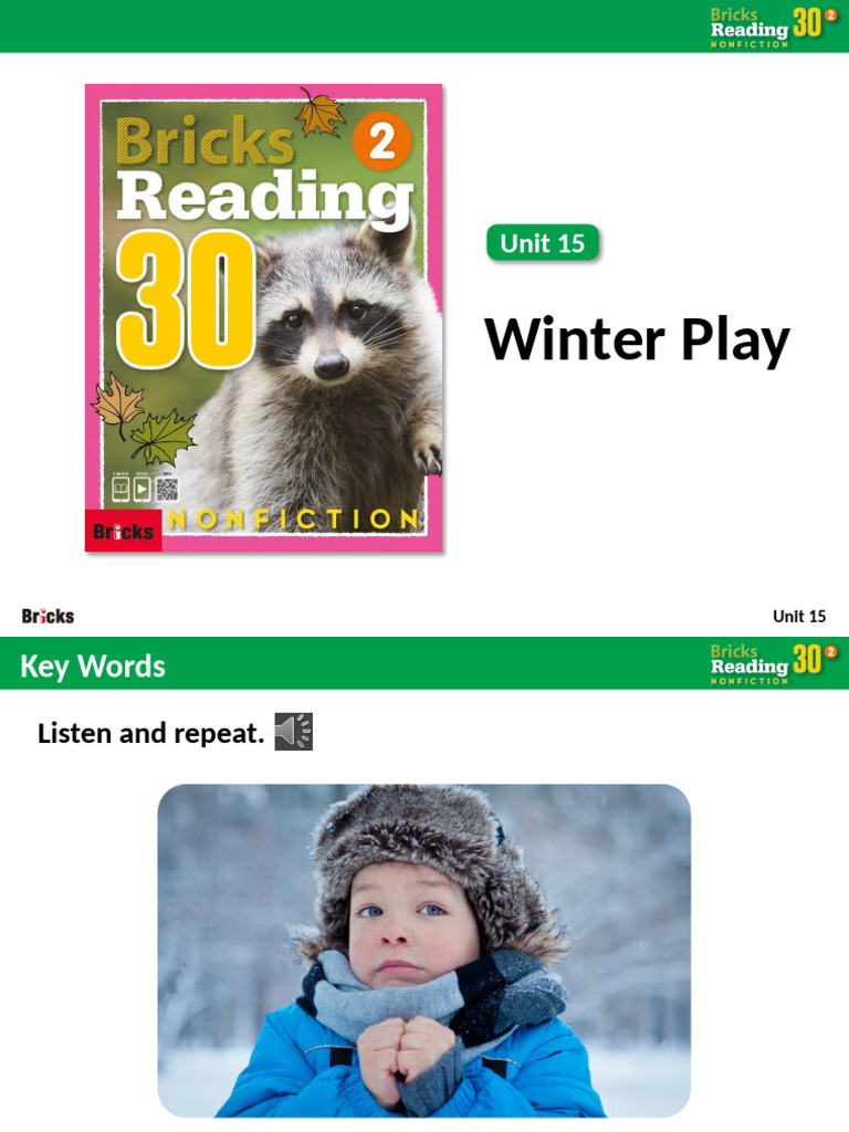 Bricks Reading 30 Nonfiction L2 SB PPT Unit 15 | PDF | Learning ...