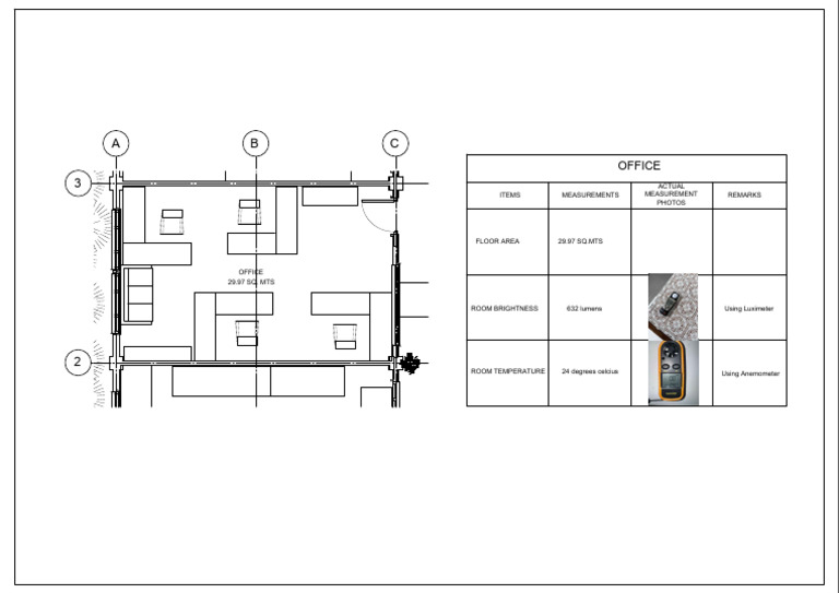 Office Space Measurement Report | PDF