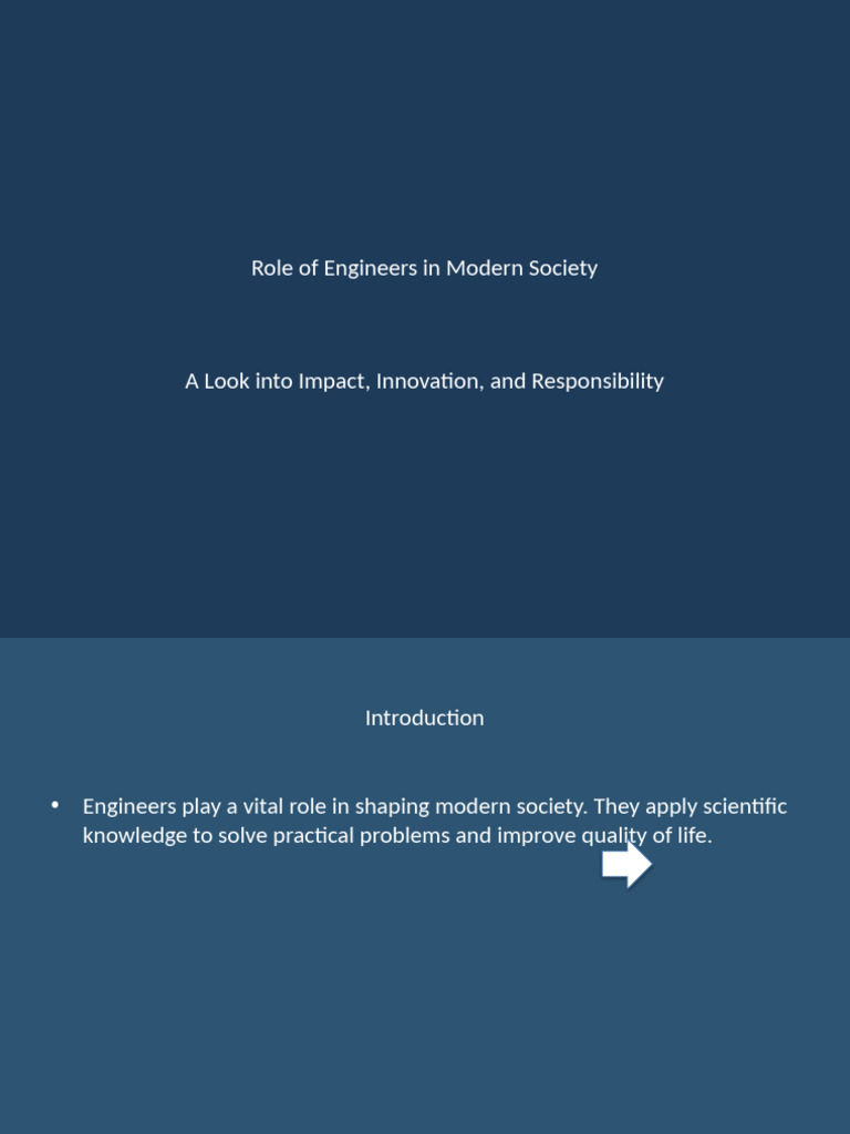 Enhanced Role of Engineers Presentation | PDF