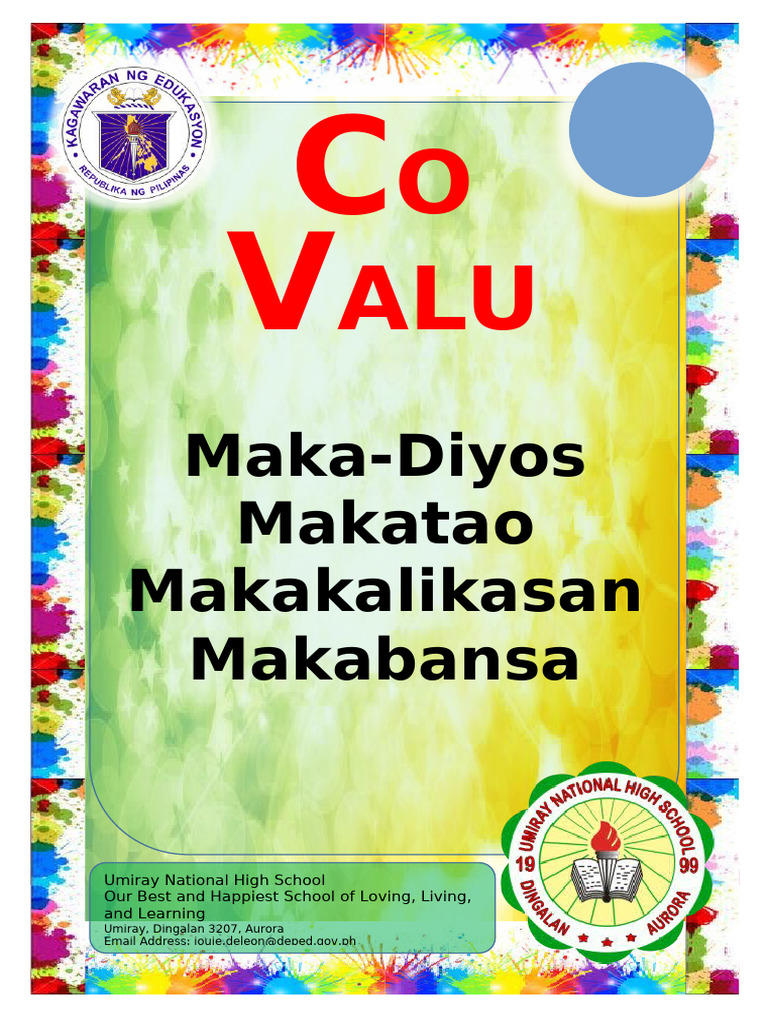Umiray National High School: Makabansa Values | PDF