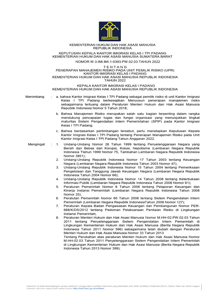 Dokumen MR Kanim Padang | PDF