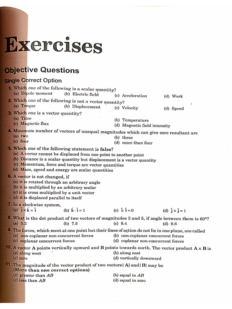 Vectors - Physics | PDF
