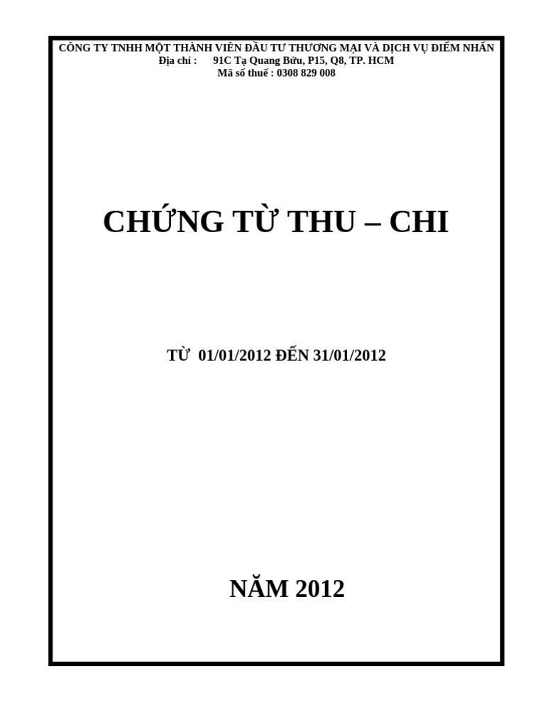 Chung Tu Thu Chi | PDF