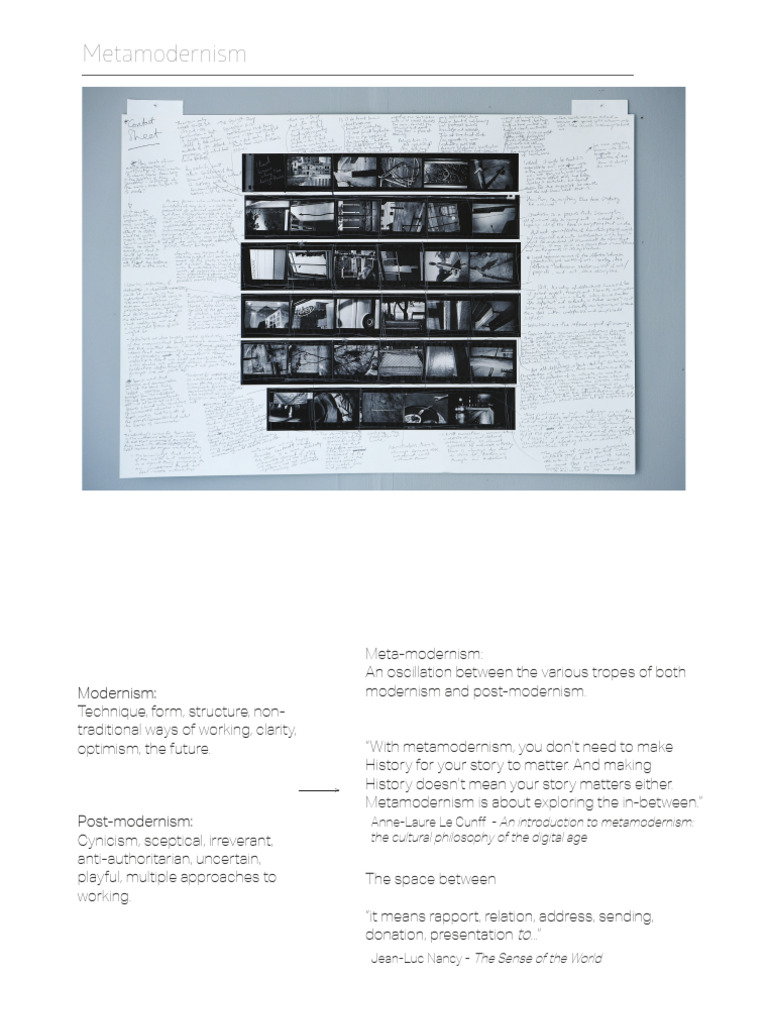 Understanding Metamodernism Concepts | PDF | Postmodernism | Modernism