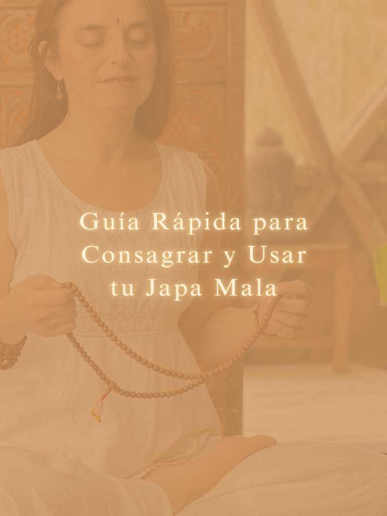 Guía de Consagración y Uso Del Japa Mala | PDF | Mantra | Meditación