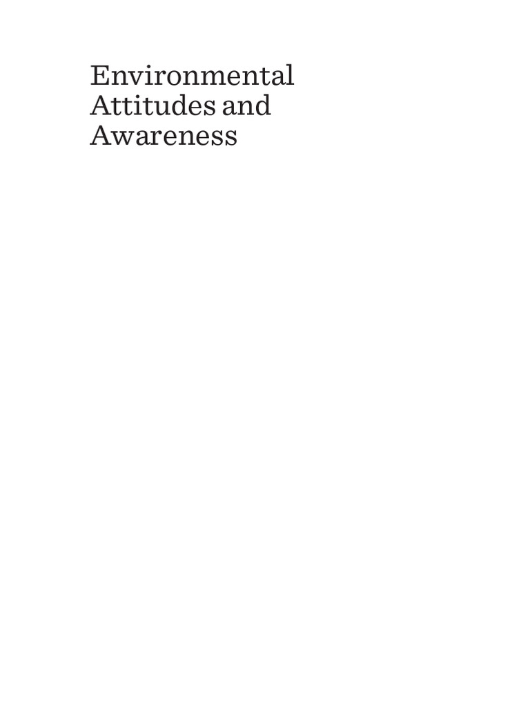 Geetika Tankha - Environmental Attitudes and Awareness - A Psychosocial Perspective-Cambridge ...