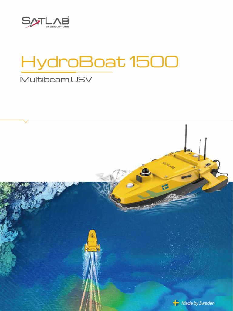 HydroBoat 1500 Brochure en 20240528s | PDF | Sonar | Navigation