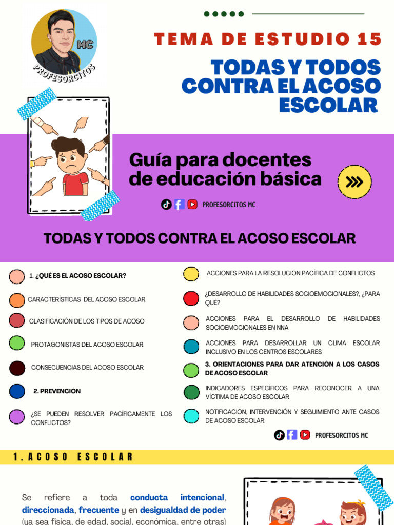 Guía Docente: Prevención del Acoso Escolar | PDF | Las emociones ...