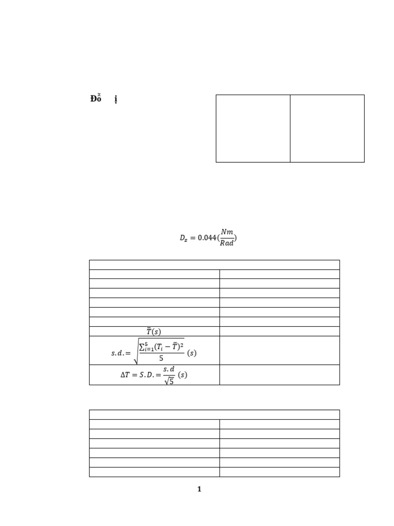 (PH1016)Lab Report Experiment 3 | PDF | Physical Quantities | Rotation