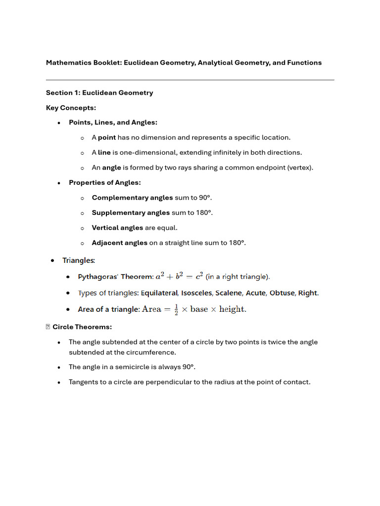 Mathematics Booklet t2 | PDF
