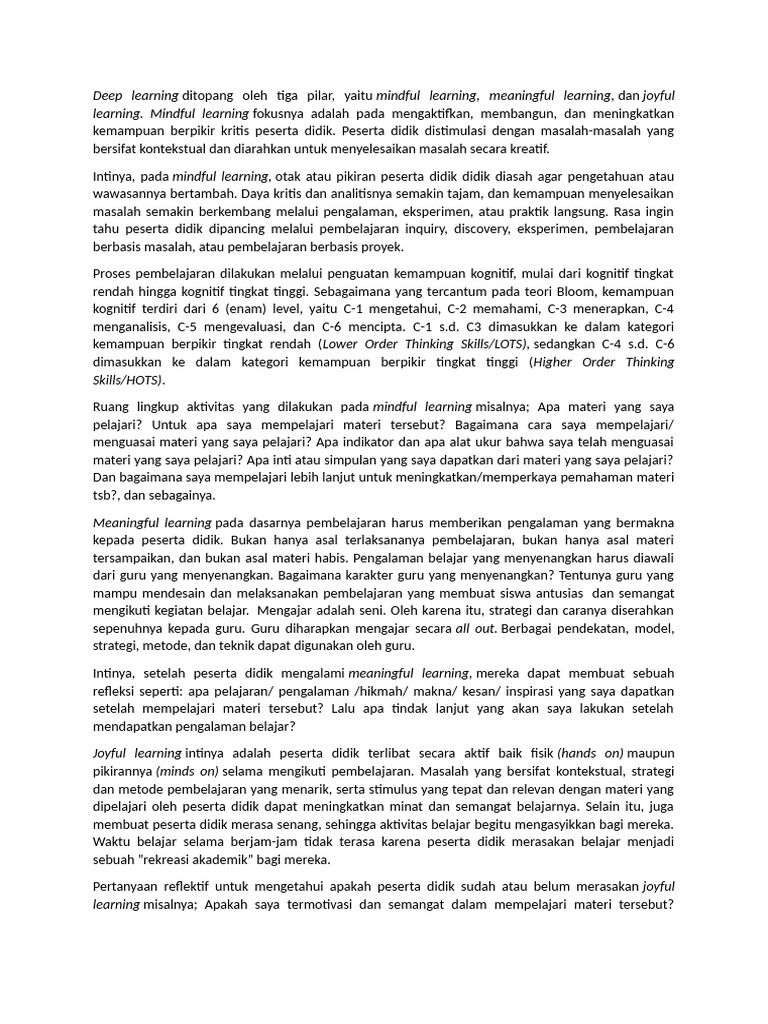 Contoh Materi Deep Learning | PDF