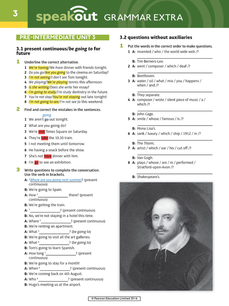 Speakout Grammar Extra Pre-Intermediate Unit 3 | PDF