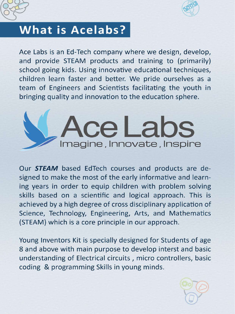 Ace Labs - Young Inventors Kit | PDF
