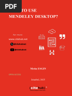 How to Use Mendeley Cite Add-in | PDF
