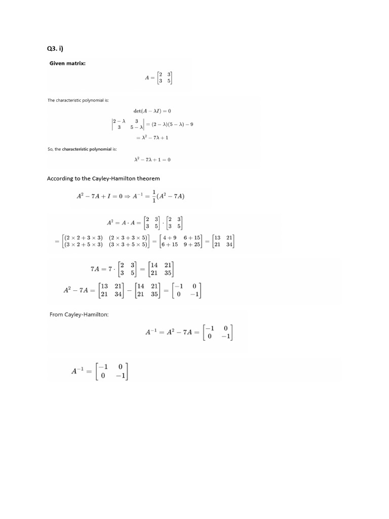 BCA Math Q3i | PDF