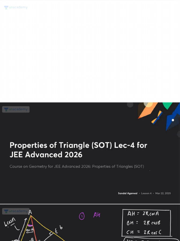 Properties_of_Triangle_SOT_Lec4_for_JEE_Advanced_2026_with_anno (1) | PDF