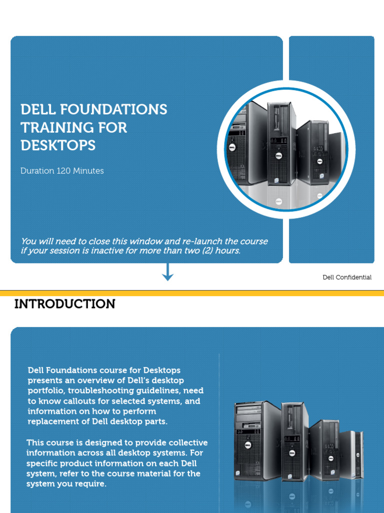 Dell Desktop Foundations Training Guide | PDF | Bios | Electrostatic ...