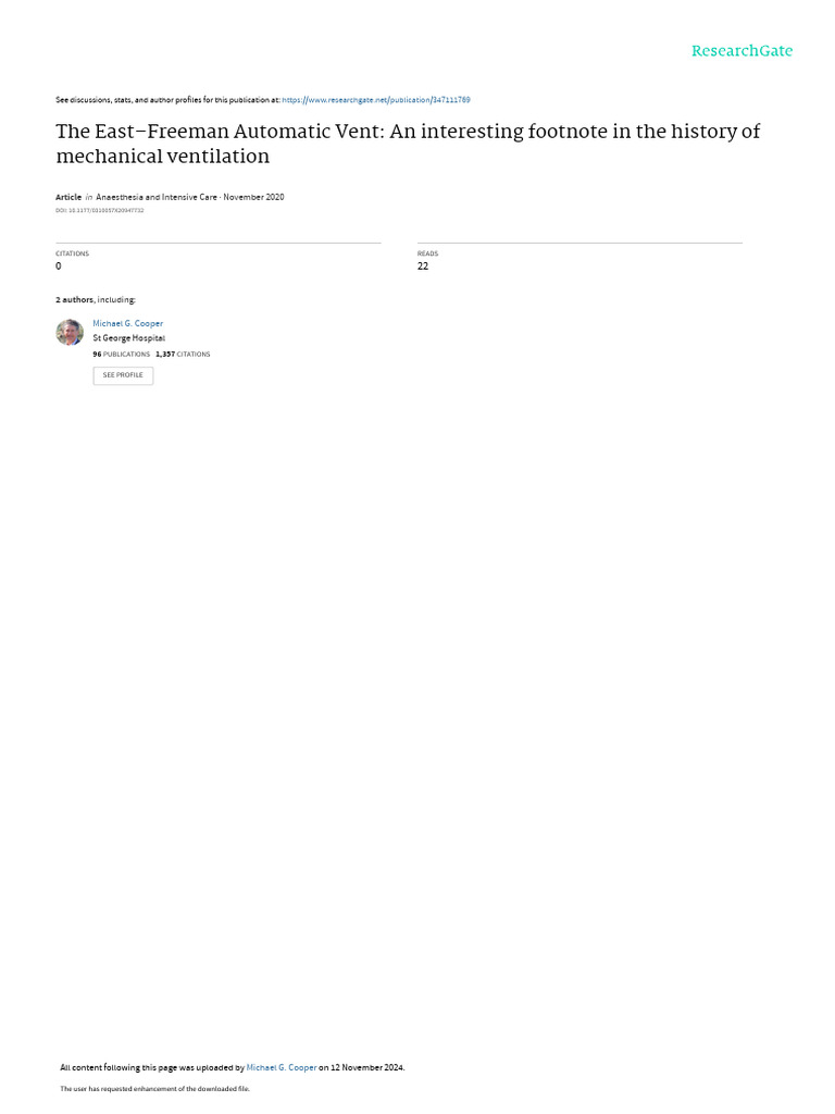 (Morris) The East-Freeman Automatic Vent - An Interesting Footnote in ...
