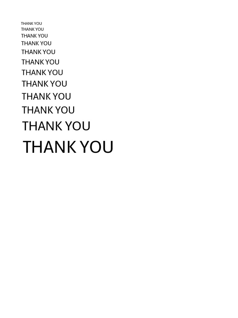 Thanks | PDF