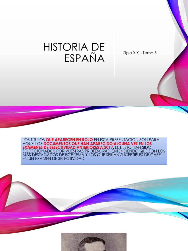 Documentos. Tema 5. Siglo Xix | PDF | España