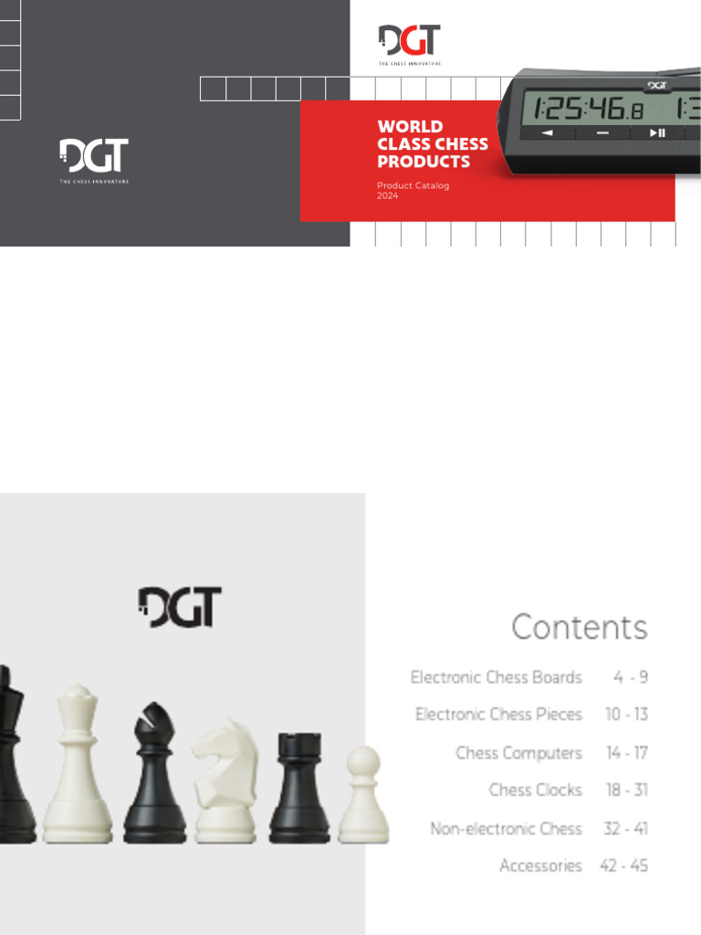 DGT Electronic Chess Products 2024 | PDF | Chess | Traditional Board Games