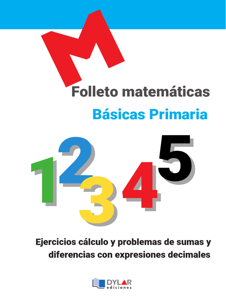 Folleto 3matematicas Basicas Primaria Dylar | PDF