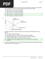 Unit 3 Practice Test | PDF | Macroeconomics | Aggregate Demand