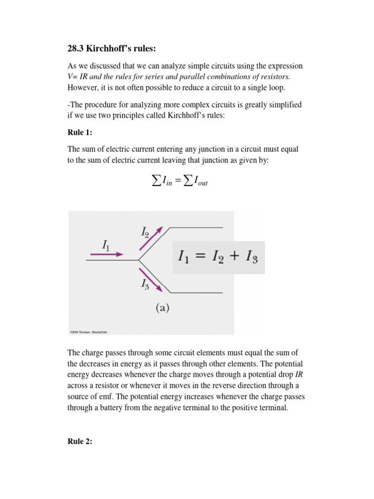 Lecture3 ch28 | PDF | Electrical Network | Electronic Engineering