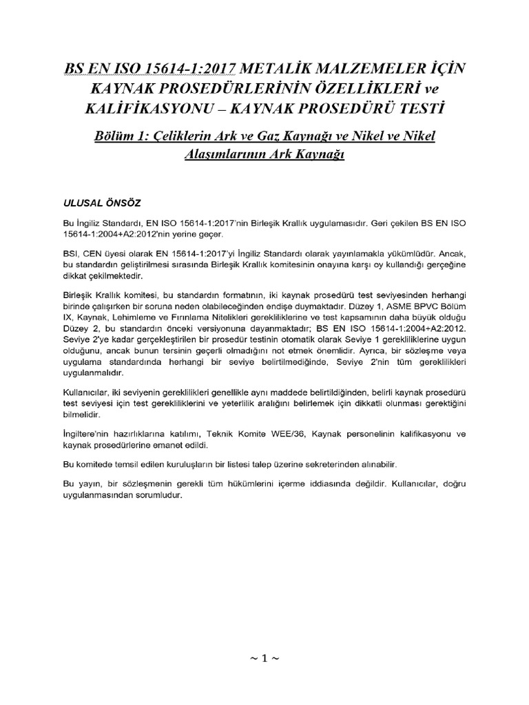 TS en Iso 15614-1-2017 | PDF