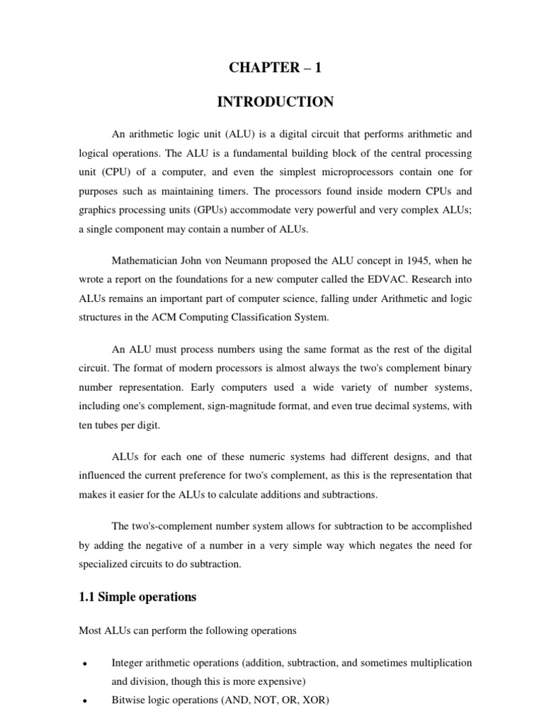 4-Bit Alu | PDF | Central Processing Unit | Vhdl