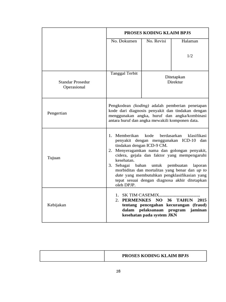 Proses Koding Klaim Bpjs | PDF