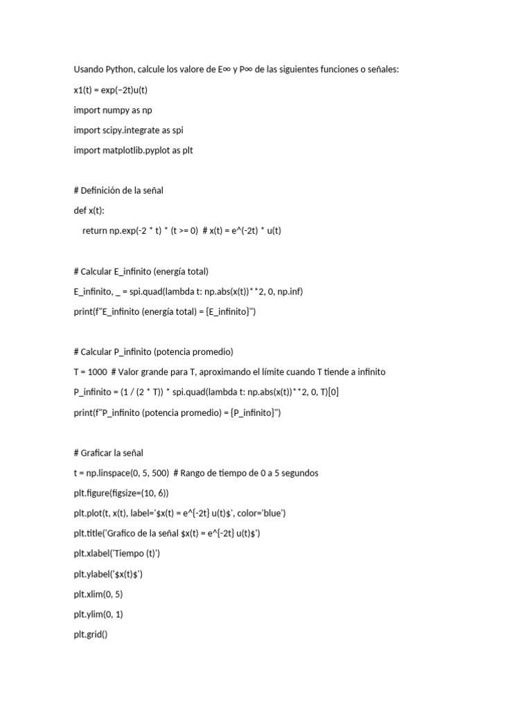 Laboratorio #1 Usando Python | PDF | Análisis matemático