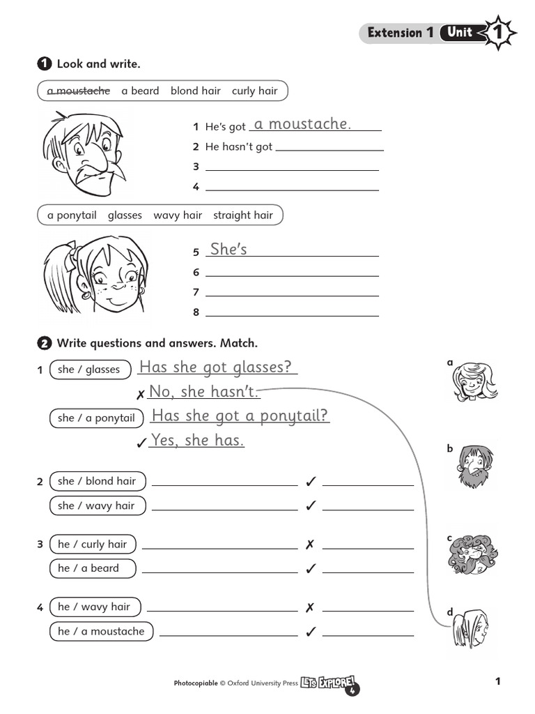 Lets Explore 4 Extension Worksheets HR | PDF