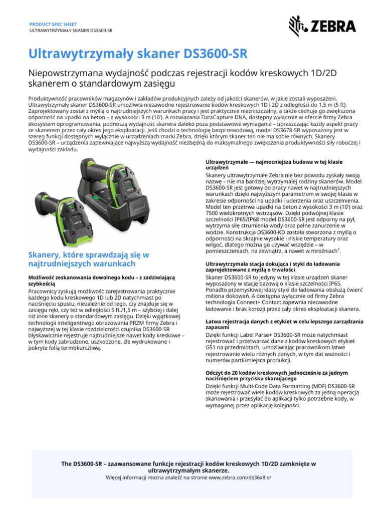 ds36x8 SR Spec Sheet PL PL | PDF